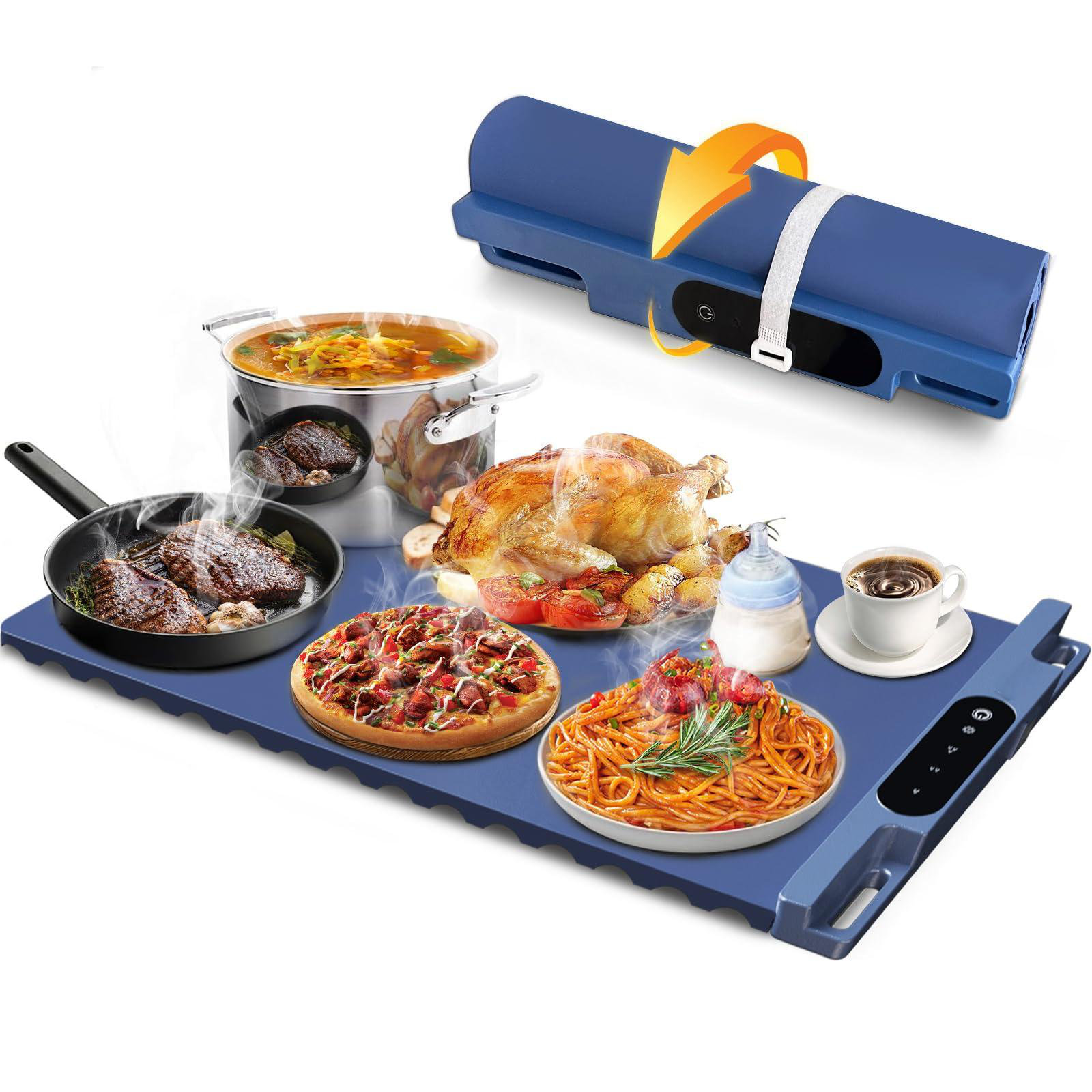Latitude Run® Food Warming Mat,Fast Heating Silicone Electric Warming ...