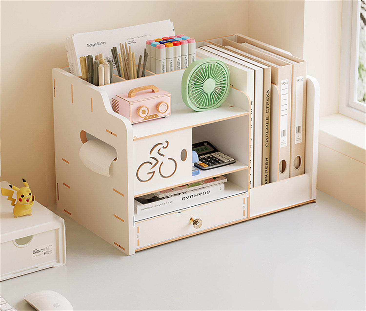 Wildon Home® Fareedah Solid Wood Desk Organizer | Wayfair
