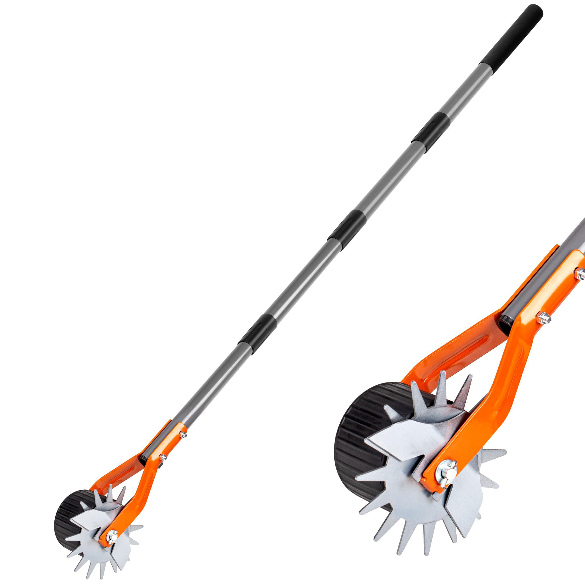 CONMINI Wheel Rotary Edger, Hand Manual Edger Lawn Tool With Adjustable ...