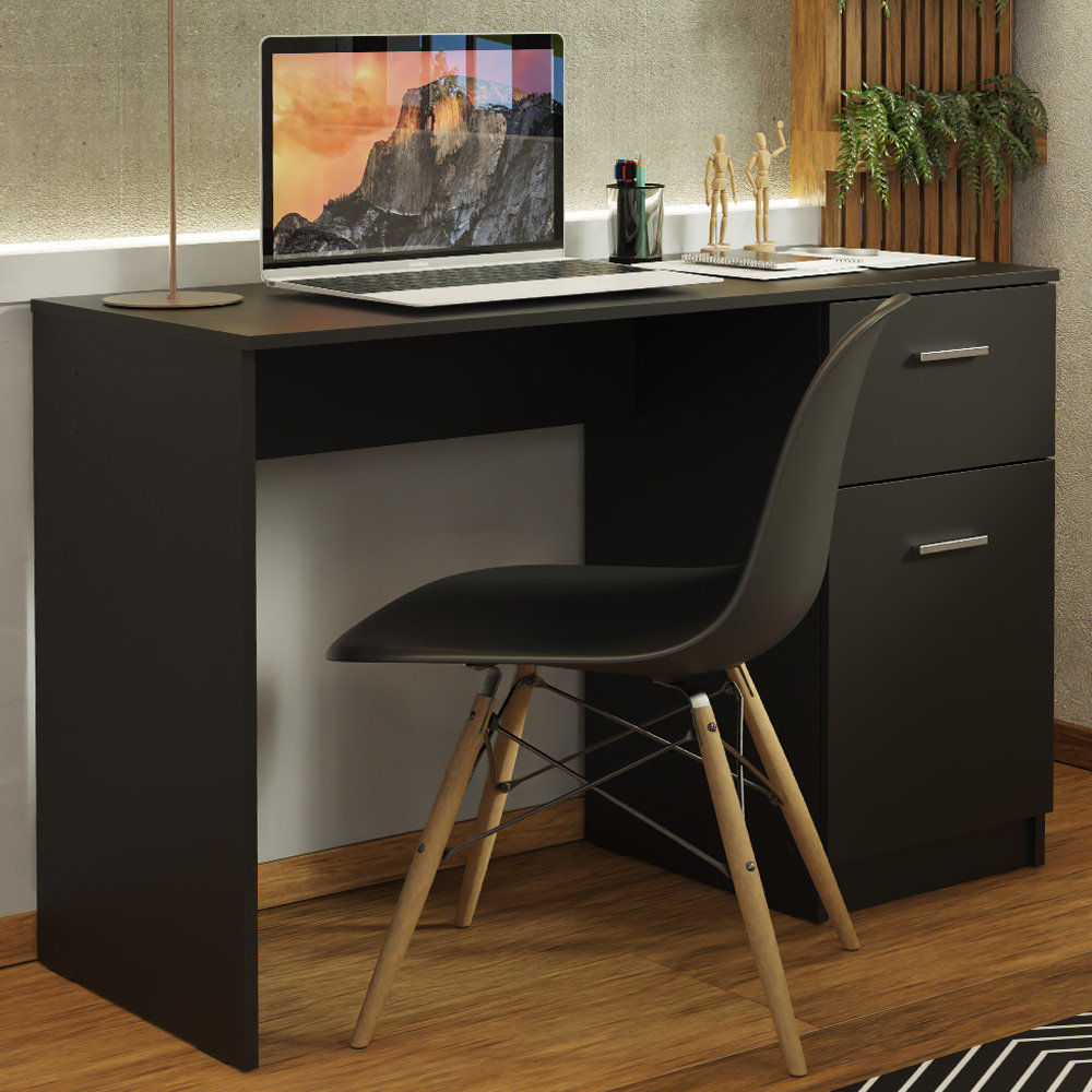 Ebern Designs Compact Computer Desk Study Table for Small Spaces Home ...
