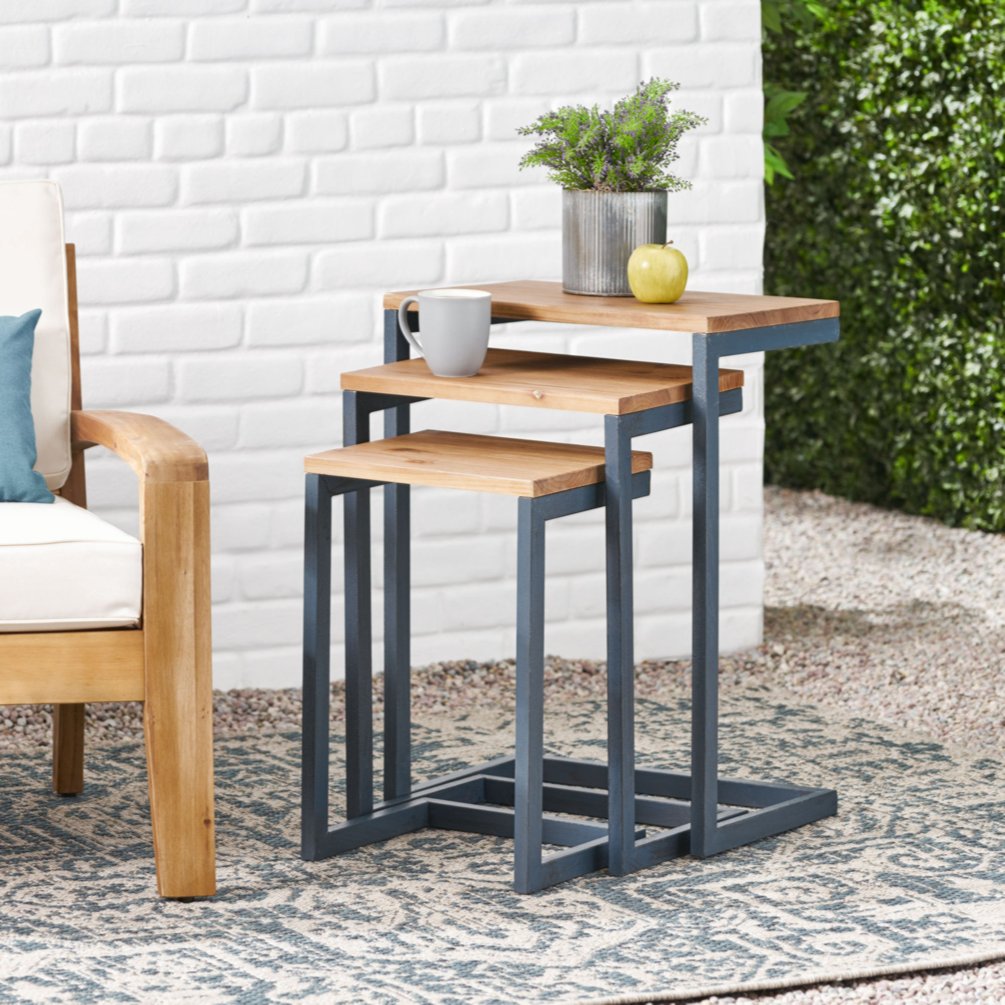 Latitude Run® Leblanc Solid Wood C Table & Reviews - Wayfair Canada