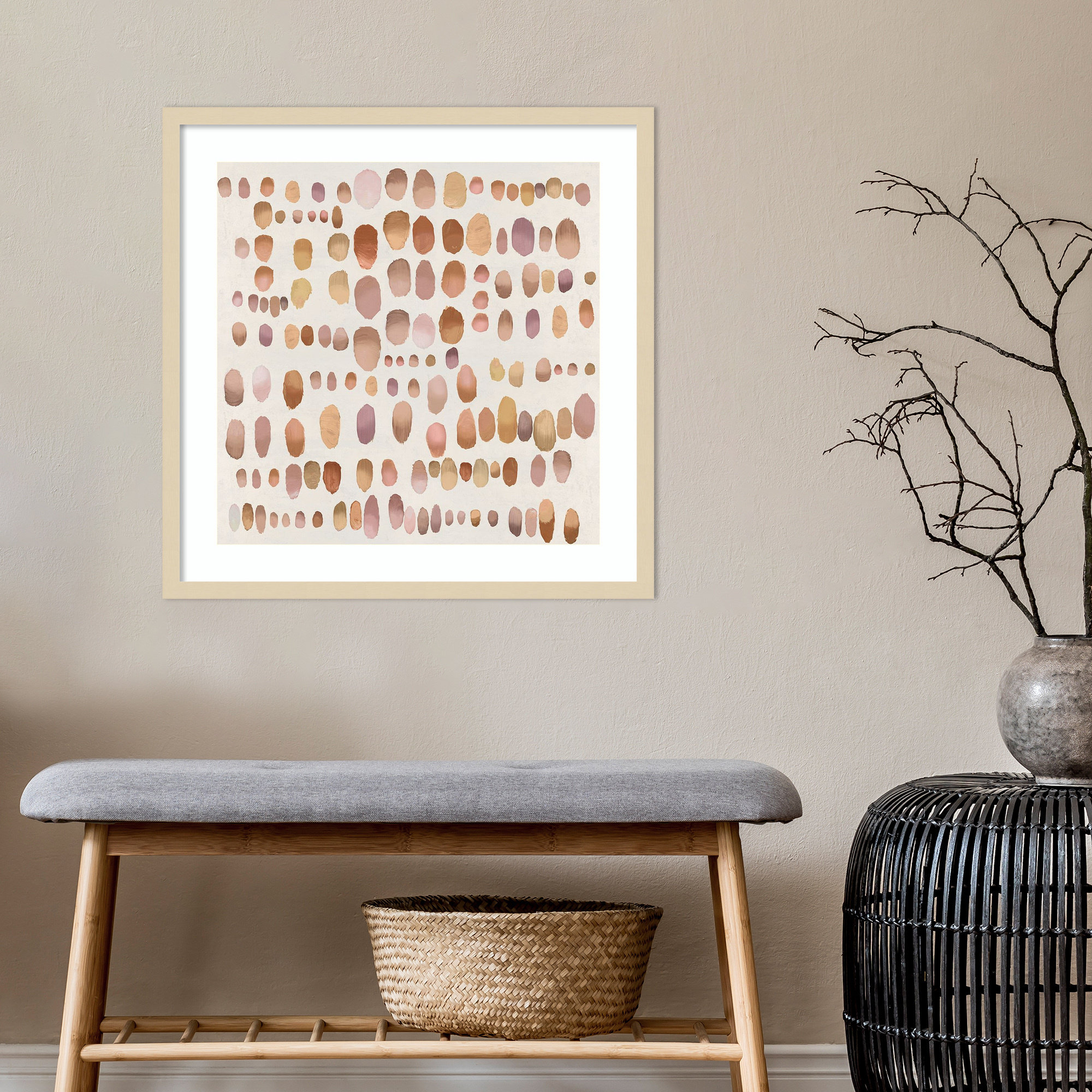 Brayden Studio® Playful Bronze II By Angela Perry Wood Framed Wall Art ...