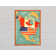 Happy Larry Garrity Canada and American Map - Single Picture Frame Art ...