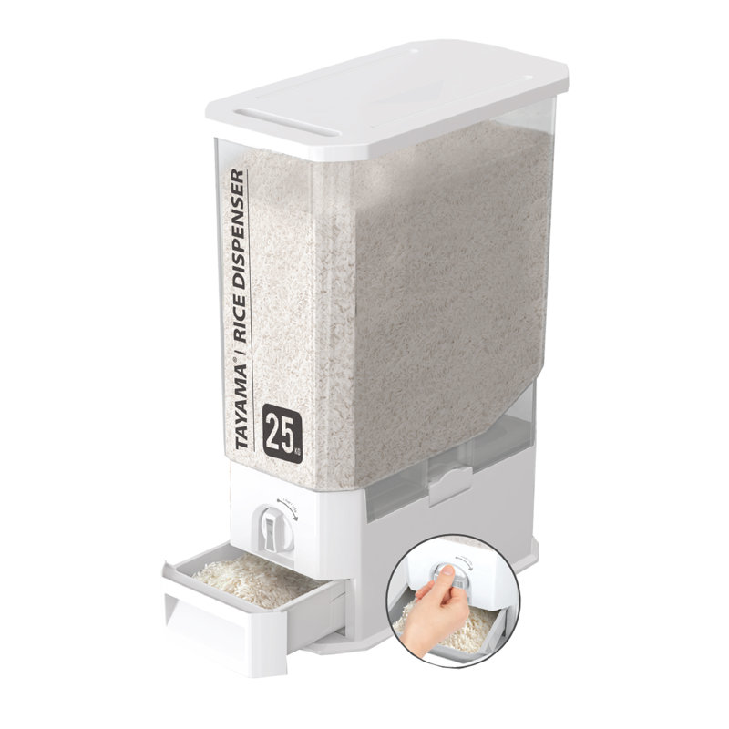 Prep & Savour Cristieana Tayama Rice Storage Dispenser 25 kg | Wayfair