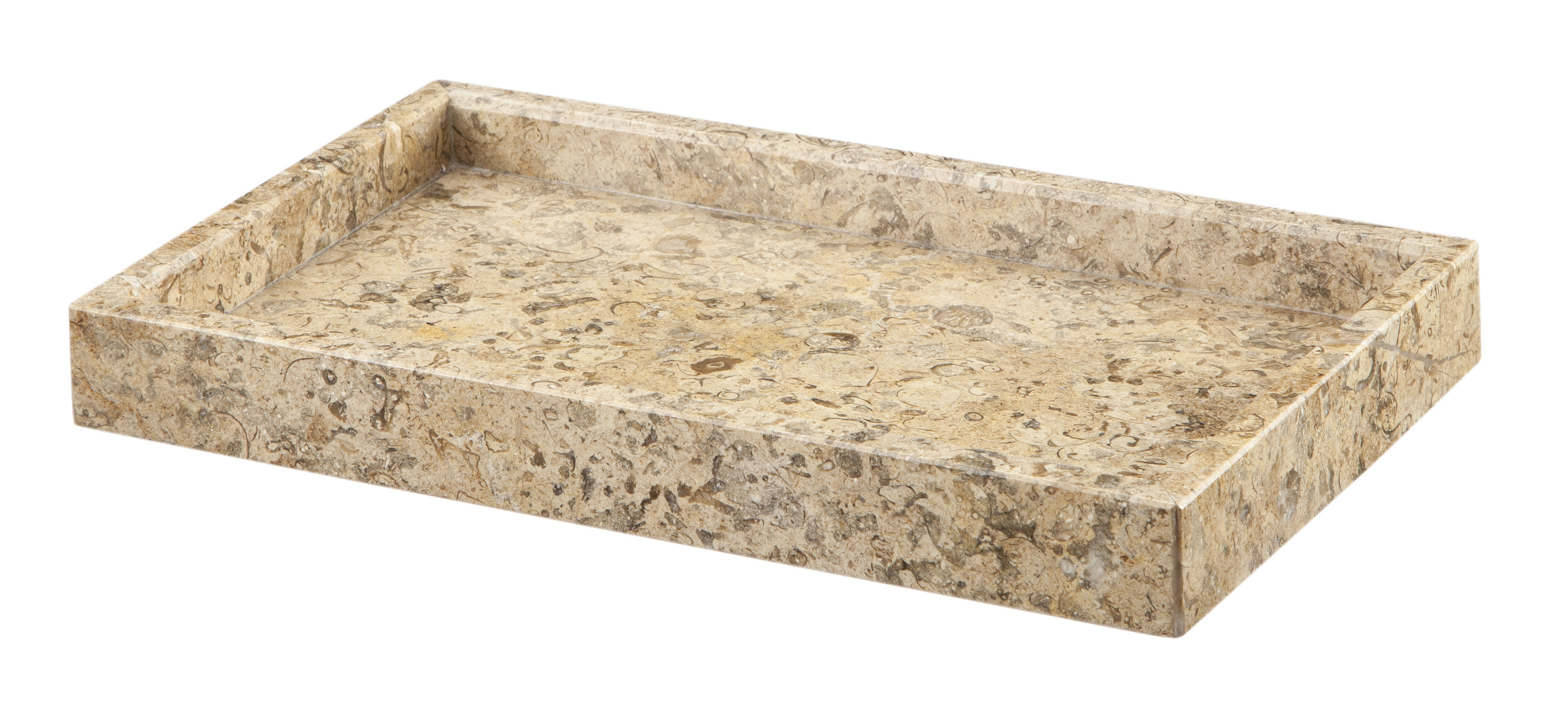 Fleur De Lis Living Ransome Fossil Stone Bathroom Accessory Tray ...