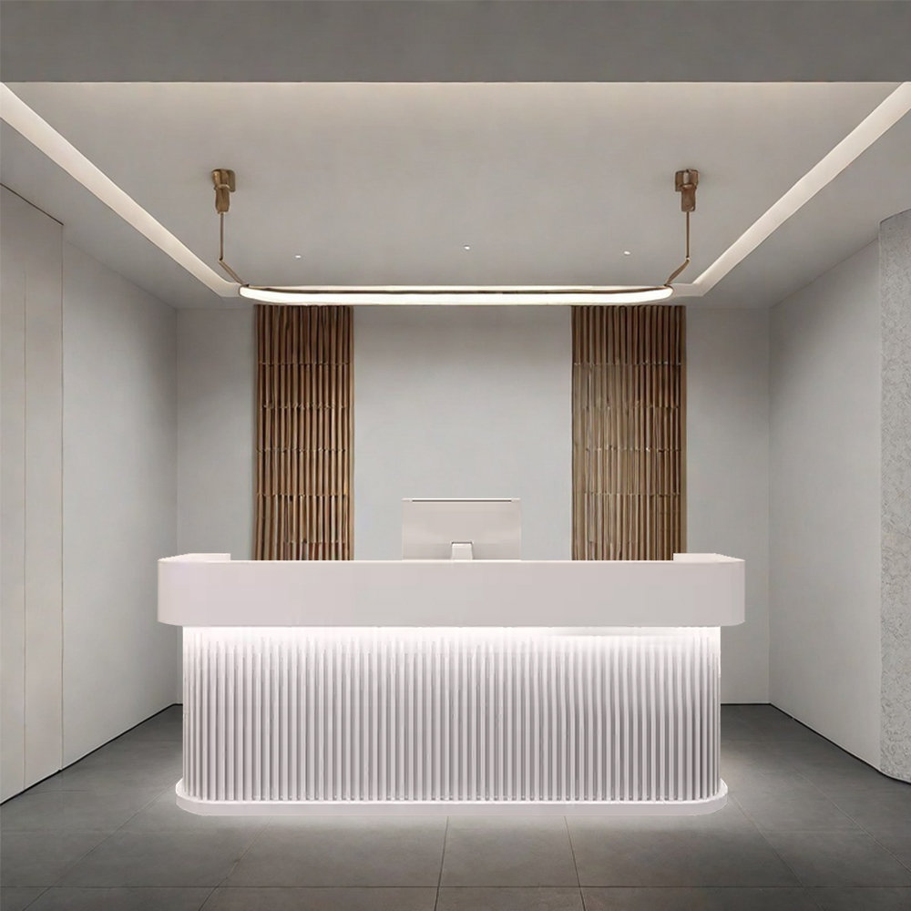 Artistic Soul XKX Premium Furniture Rectangular Modern Front Desk ...