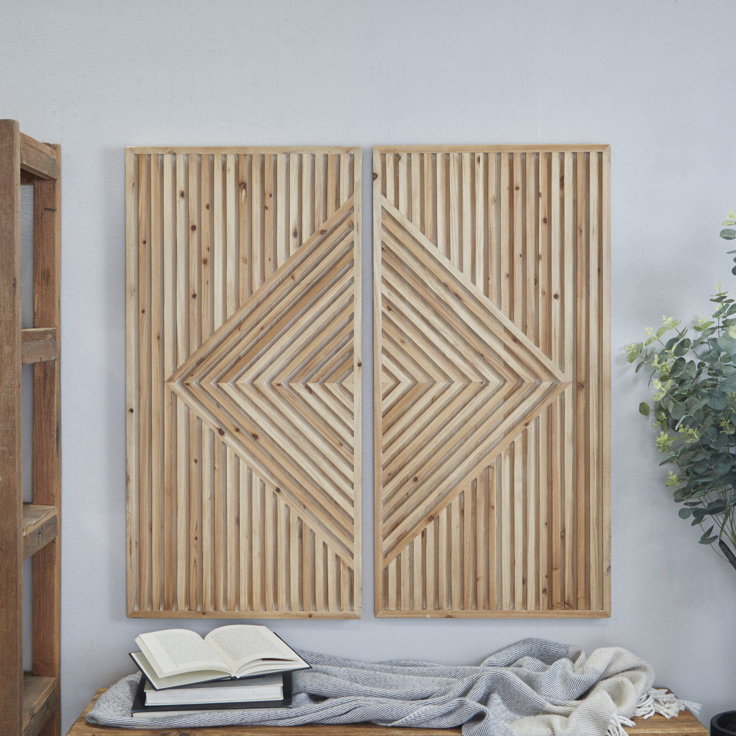 Joss & Main Solid Wood Abstract Wall Decor & Reviews | Wayfair