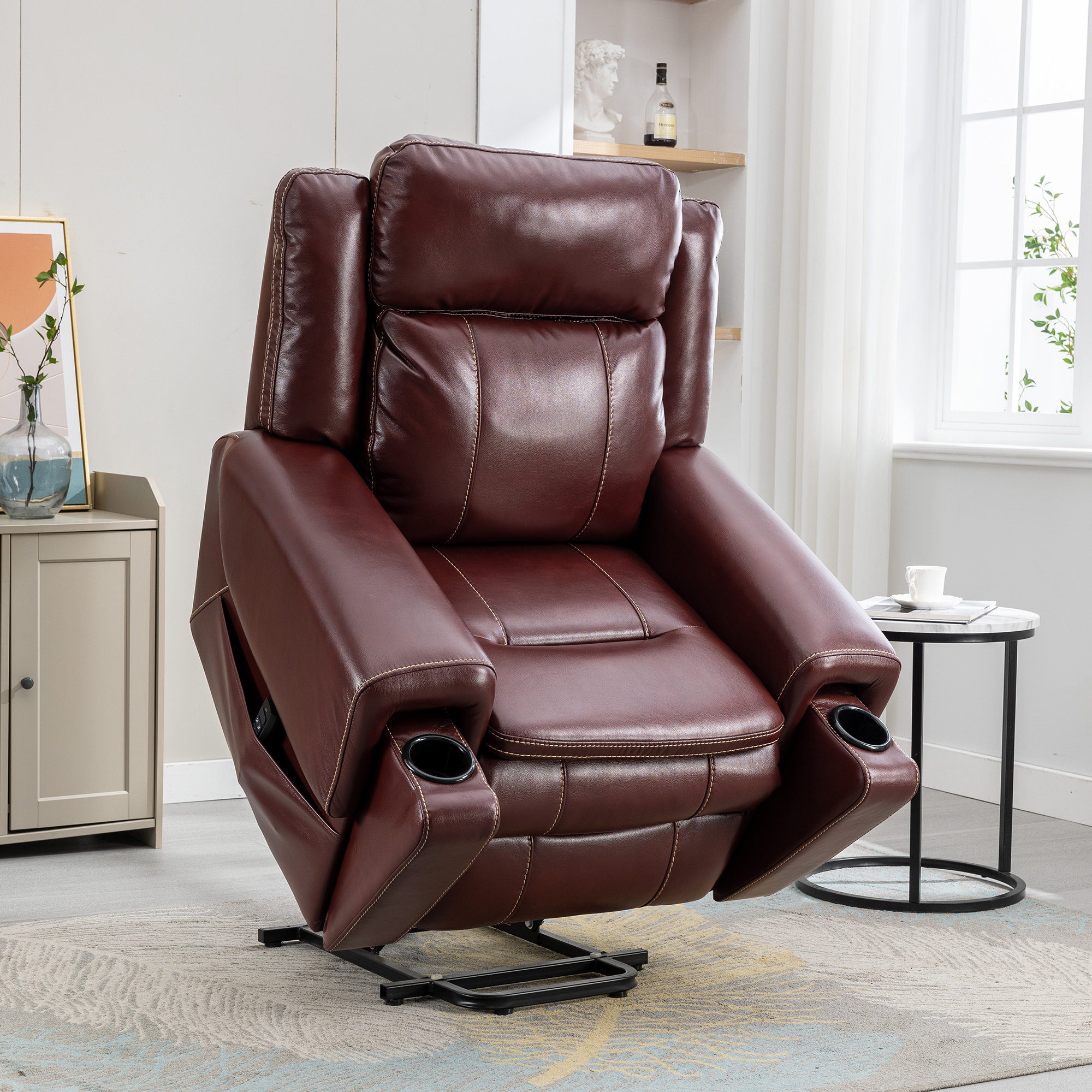 Latitude Run® Faux Leather Power Reclining Massage Chair | Wayfair