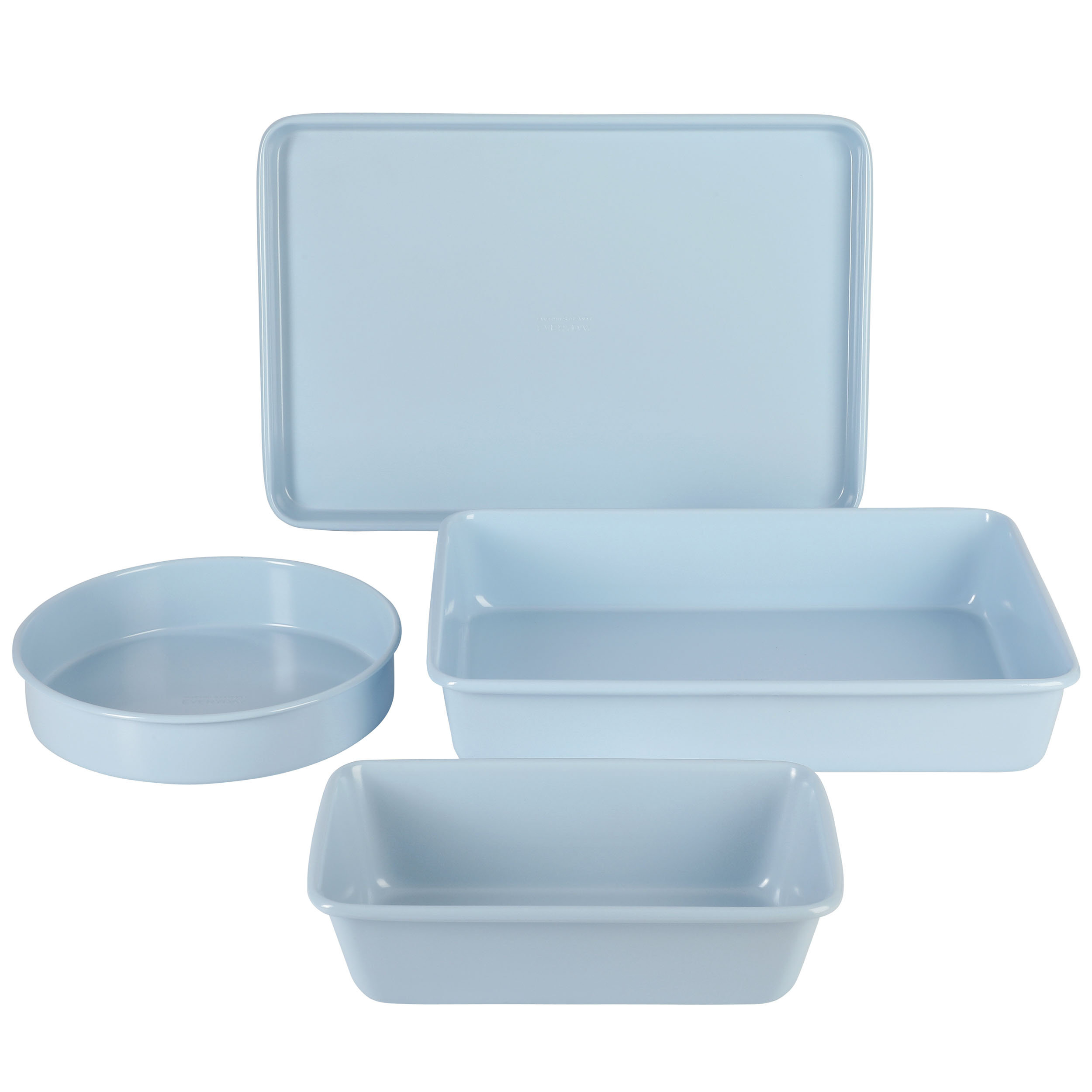 Martha Stewart Everyday Carbon Steel 4 Piece Colored Bakeware Set In ...