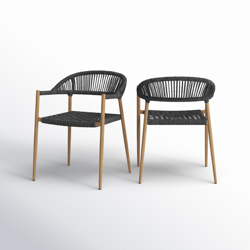 AllModern Oniel Outdoor Dining Armchair (Set of 2) | AllModern
