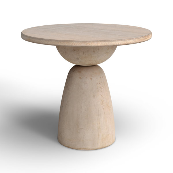 AllModern Saria Round Solid Wood Dining Table & Reviews | Wayfair