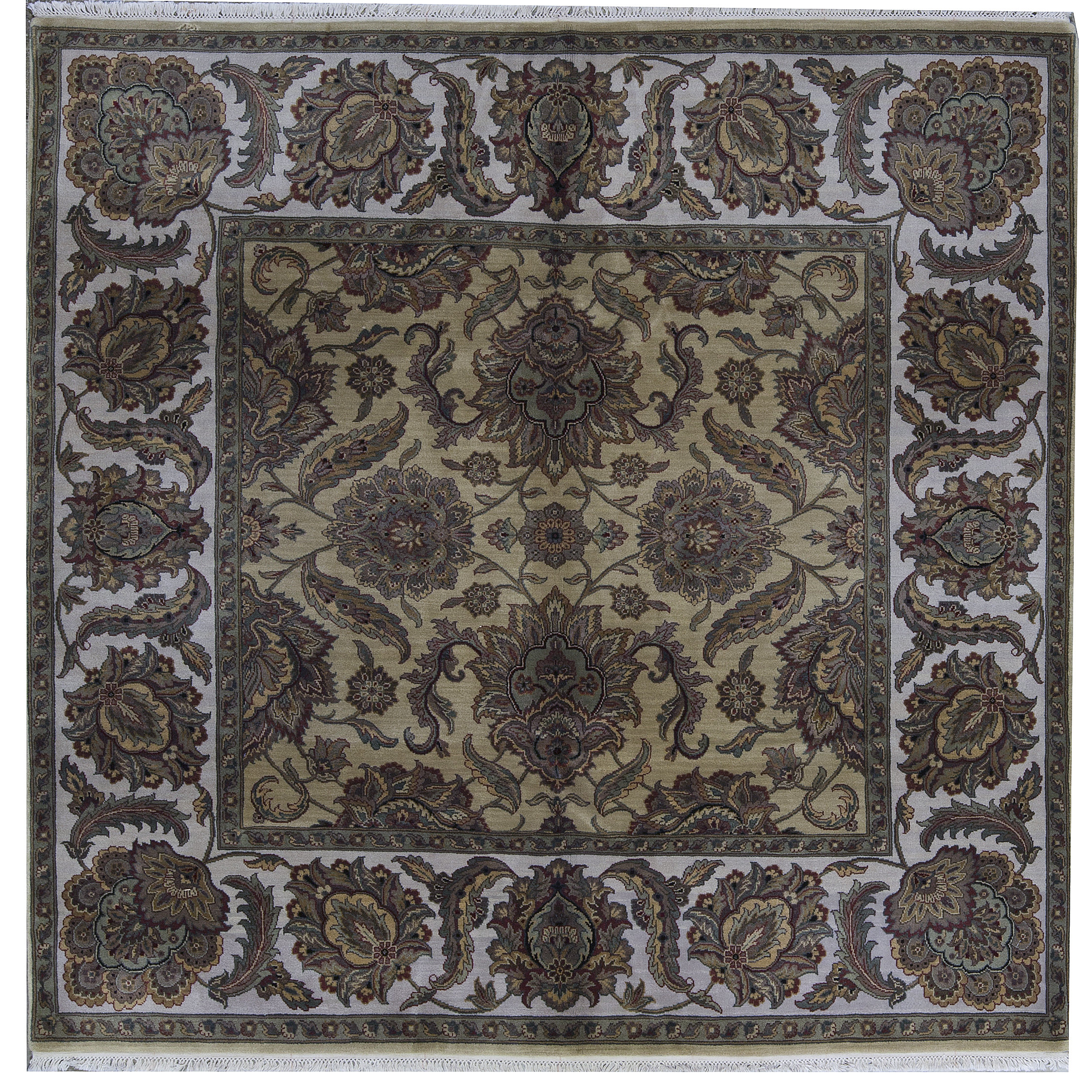 Bokara Rug Co., Inc. Trinity Hand-Knotted High-Quality Gold and Ivory ...