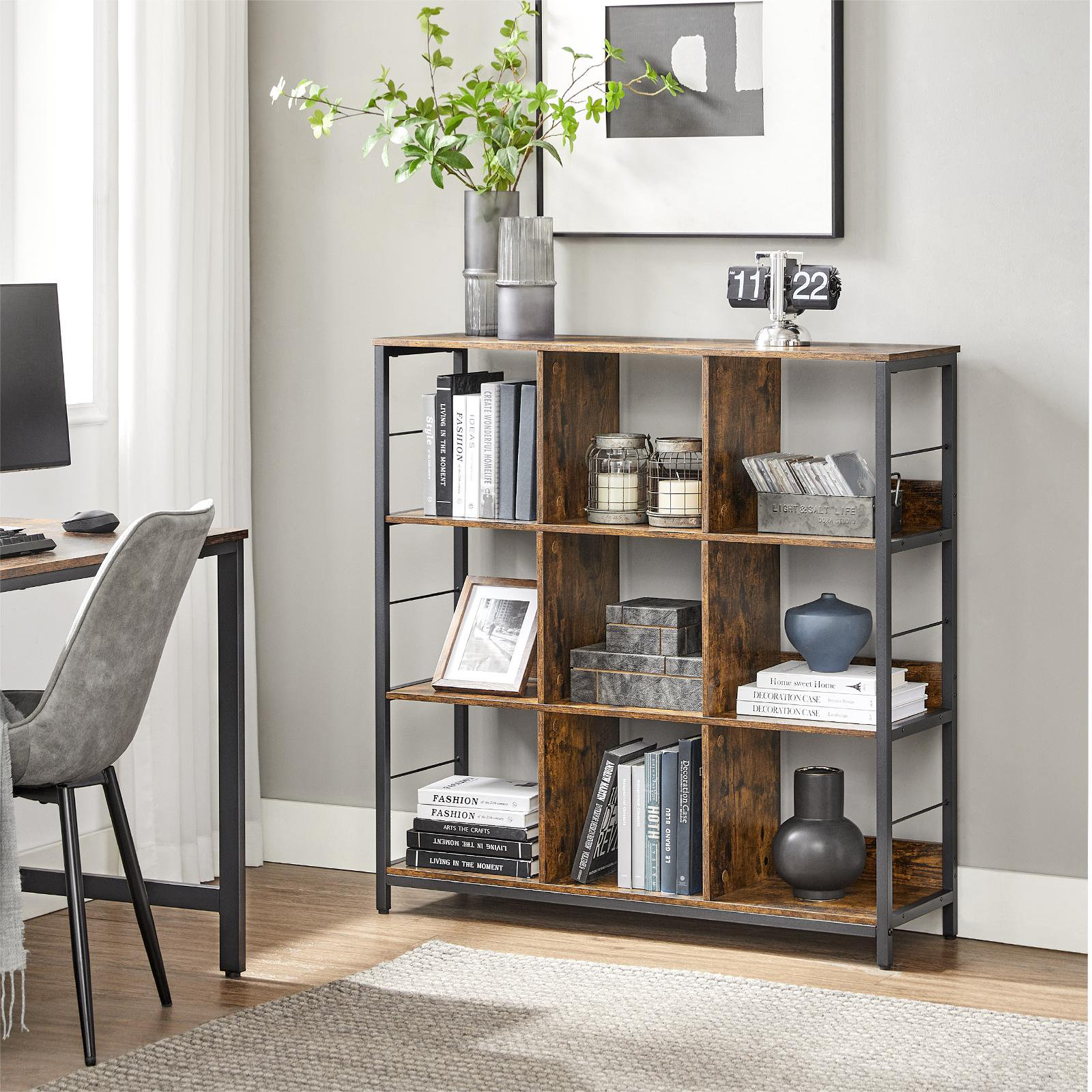 17 Stories 9 Cubes Storage Organizer Bookcase | Wayfair