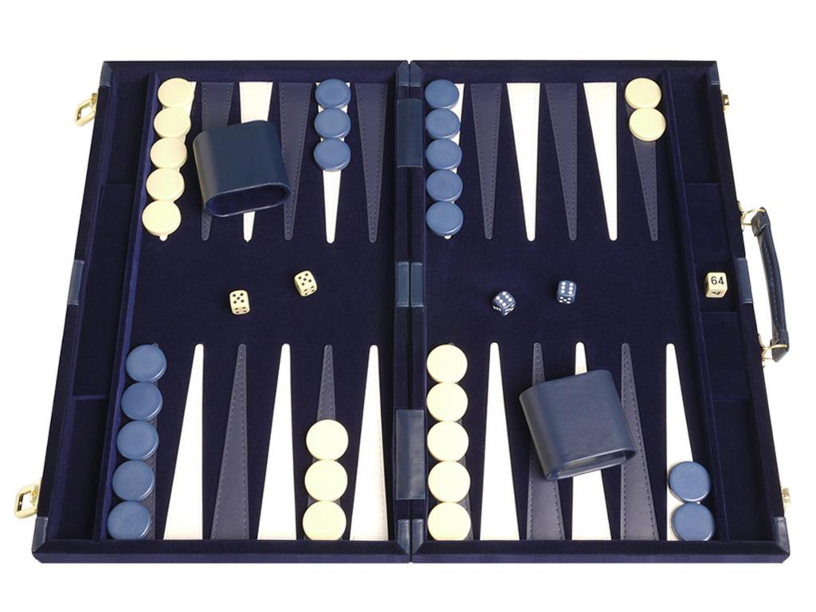 Middleton Games 18-Inch Deluxe Backgammon Set - Blue & Reviews | Wayfair