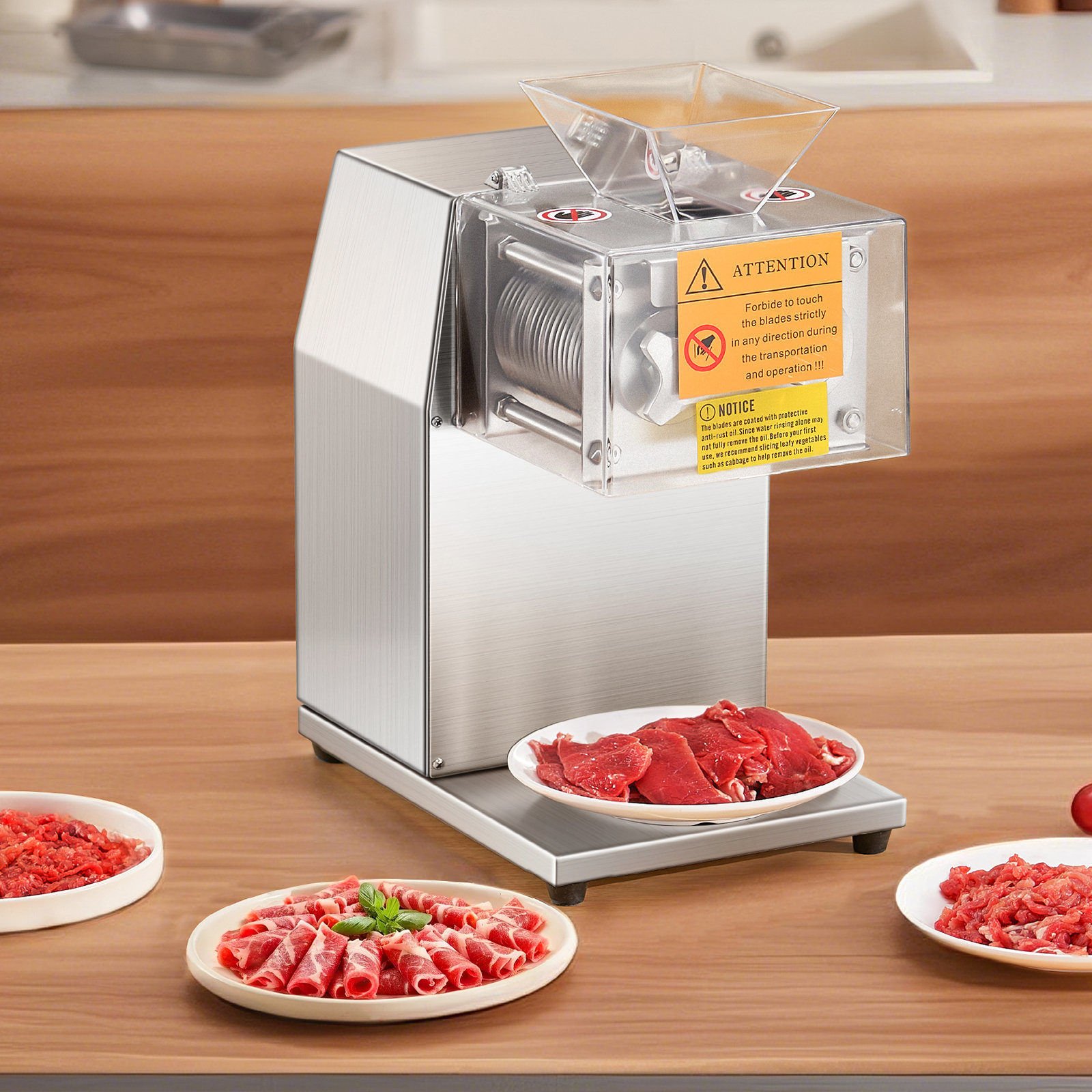 Stellweilan Tessberg Electric Meat Cutter Machine 850W Commercial Meat ...