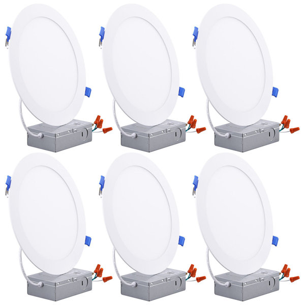 TORCHSTAR 8 Inch LED Recessed Light with J-Box, CRI90 5%-100% Dimmable ...