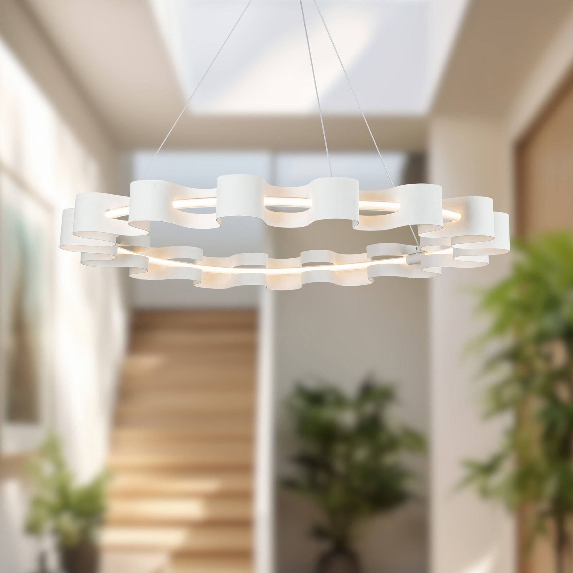 Kuzco Lighting Nami 35-In LED Modern Chandelier | Wayfair