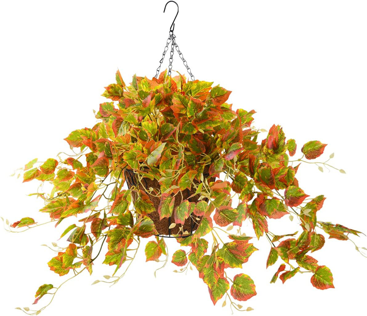 Primrue Silk Hanging Basket Arrangement in Basket - Wayfair Canada