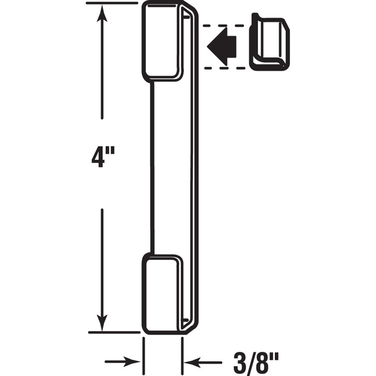 Prime-Line 4 In., Stainless Steel, Louvre Glass Security Clips (10-Pack ...