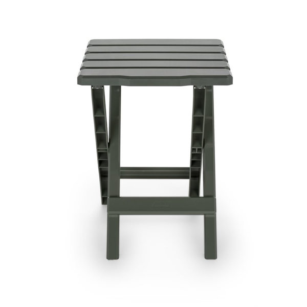 Camco Adirondack Outdoor Camping Small Plastic Folding Side Table, Sage ...