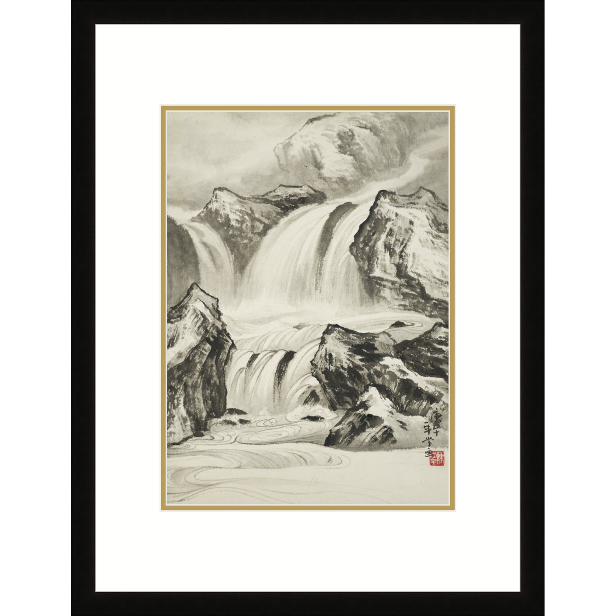Luminance Arts Waterfall by Chen Xiaoping - Single Picture Frame ...