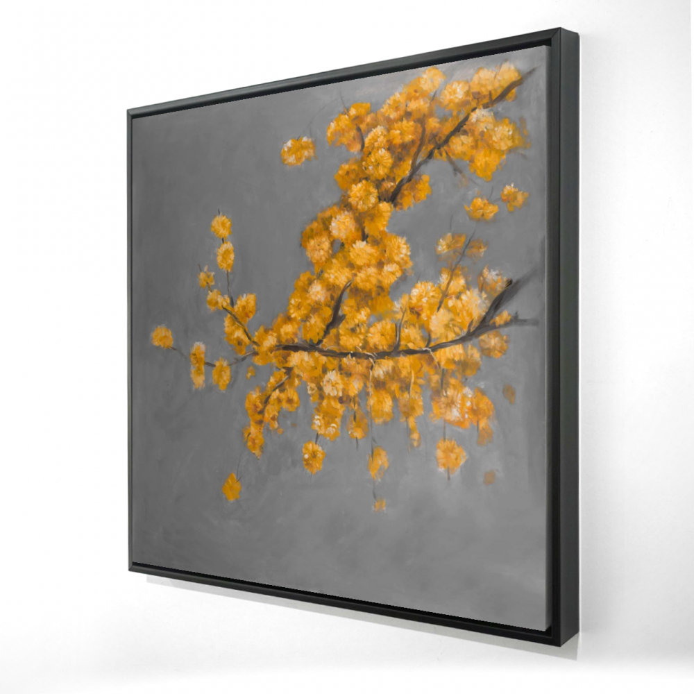 Red Barrel Studio® " Golden Wattle Plant With Pugg Ball Flowers " | Wayfair