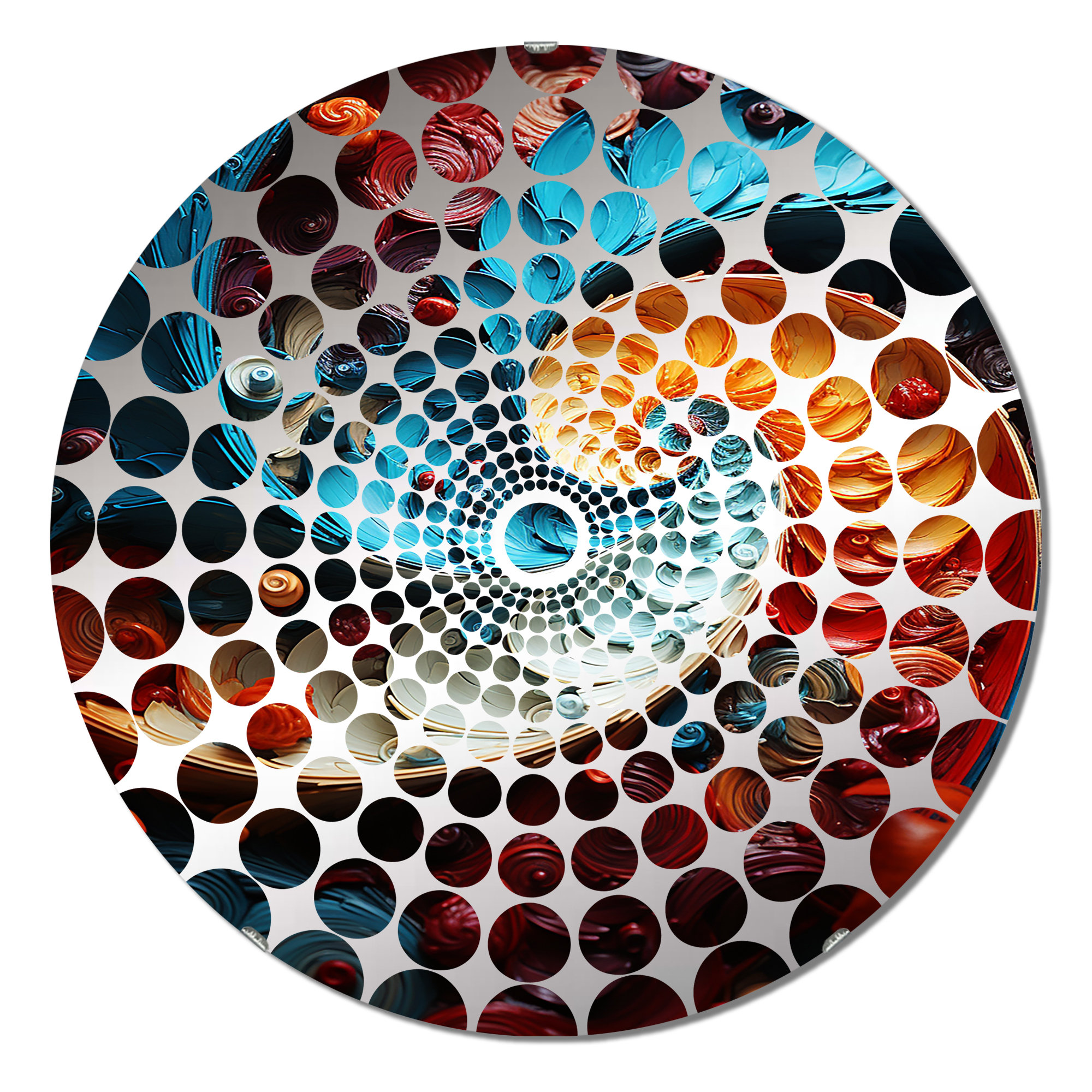 East Urban Home Ermando - Concentric Circles Decorative Mirror | Wayfair