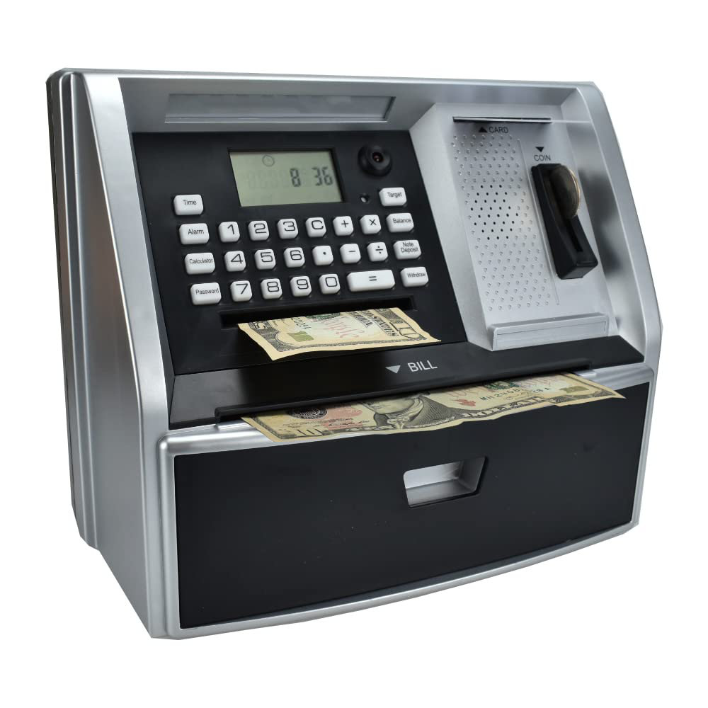 Everly Quinn ATM Savings Bank With Debit Card, Electronic Piggy Bank ...