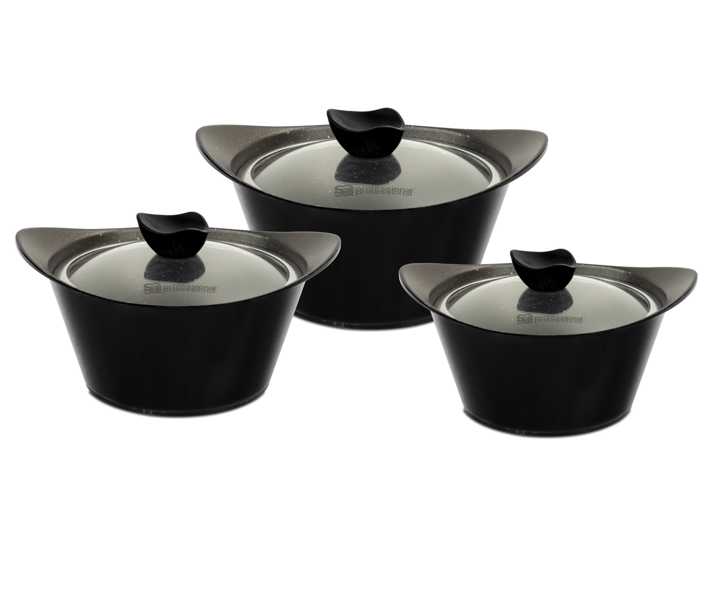SQ Professional Caia 3 Piece Non-Stick Cookware Set & Reviews | Wayfair ...