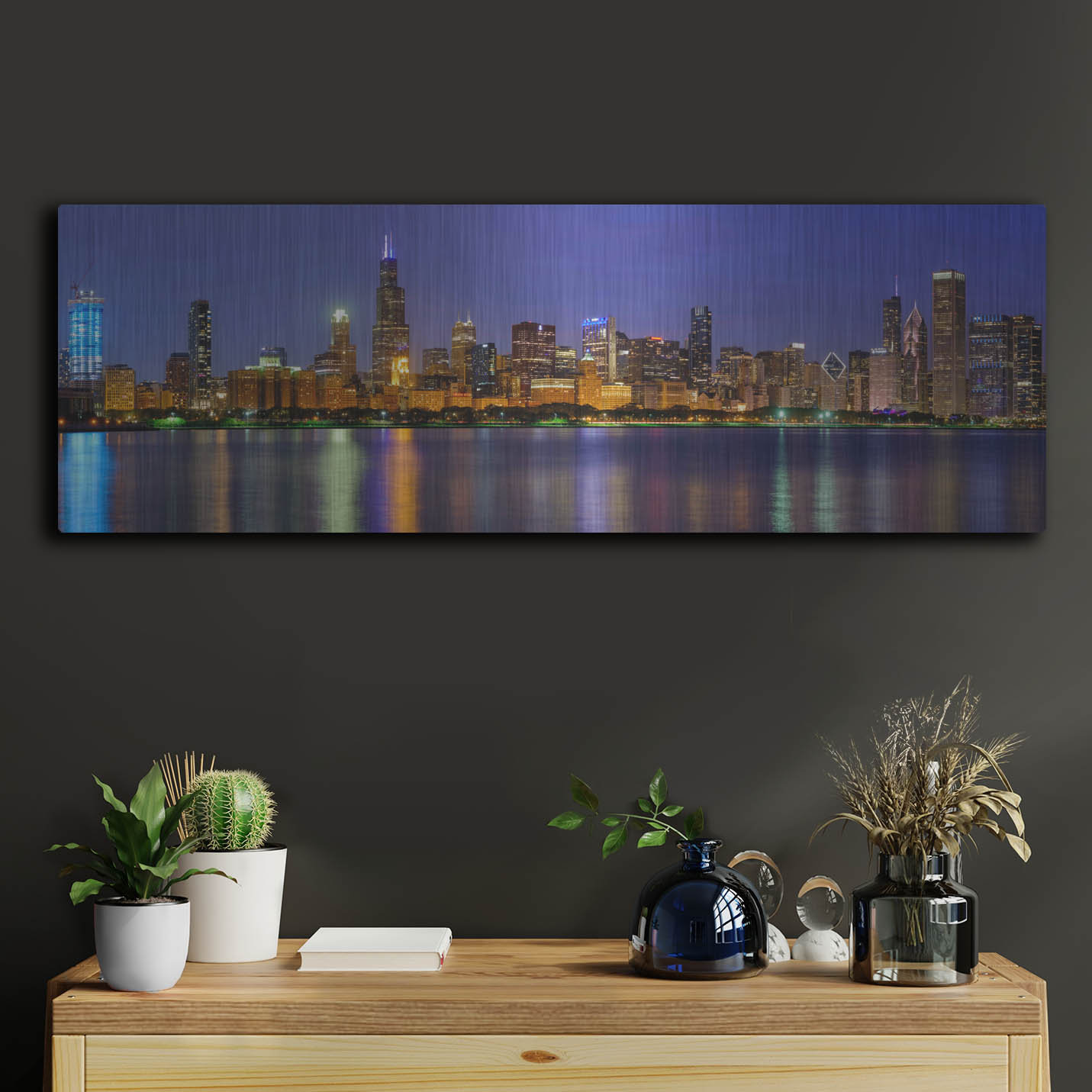 Latitude Run® " Chicago Blue Hour Panorama " by AKG | Wayfair