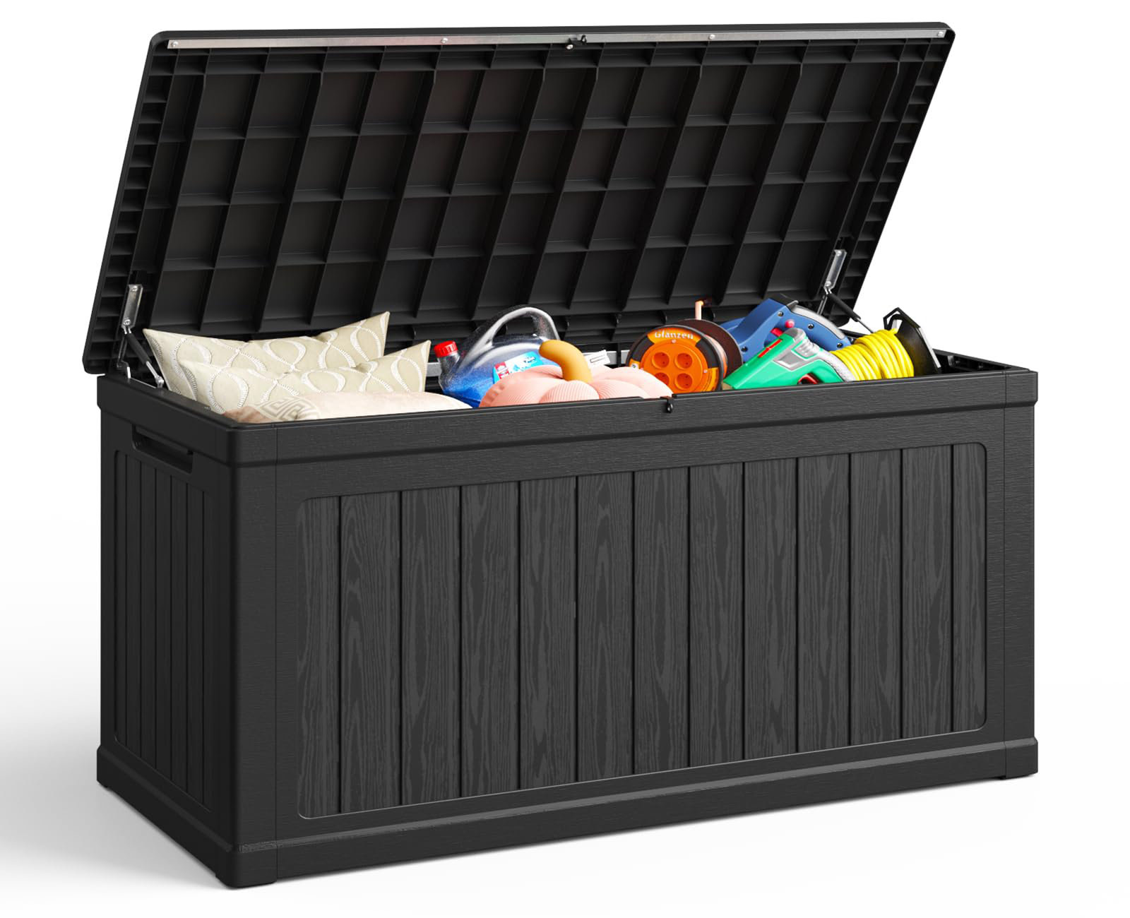 Ebern Designs 1020L Lockable Waterproof Resin Outdoor Storage Box ...