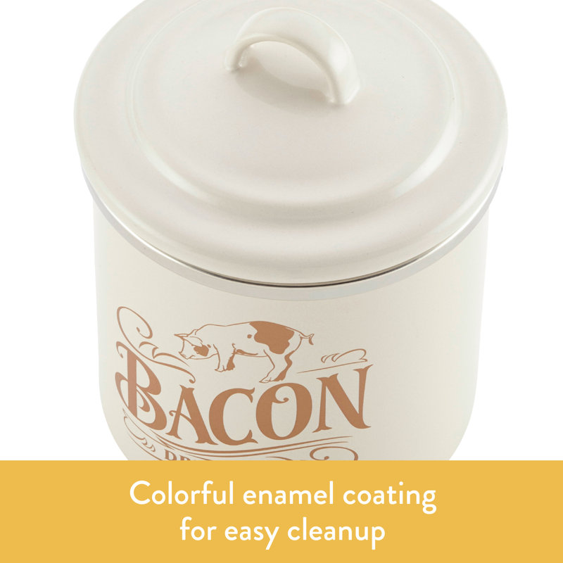 Ayesha Curry Ayesha Collection Enamel on Steel Bacon Grease Cans, Set ...