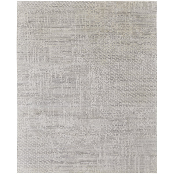 Hokku Designs Becks Hand Loomed Viscose Abstract Rug | Wayfair