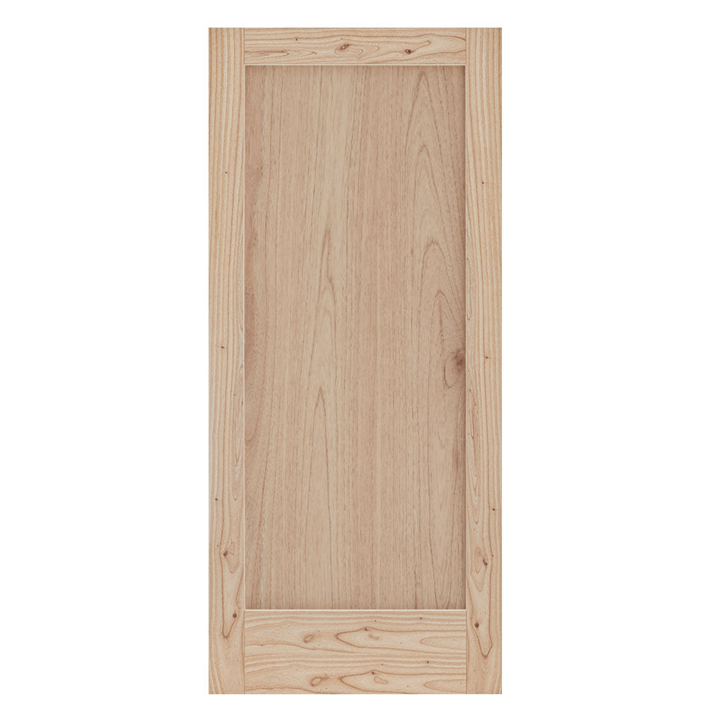 JELD-WEN MODA 1-Panel Solid Core Unfinished White Cedar Slab Interior ...