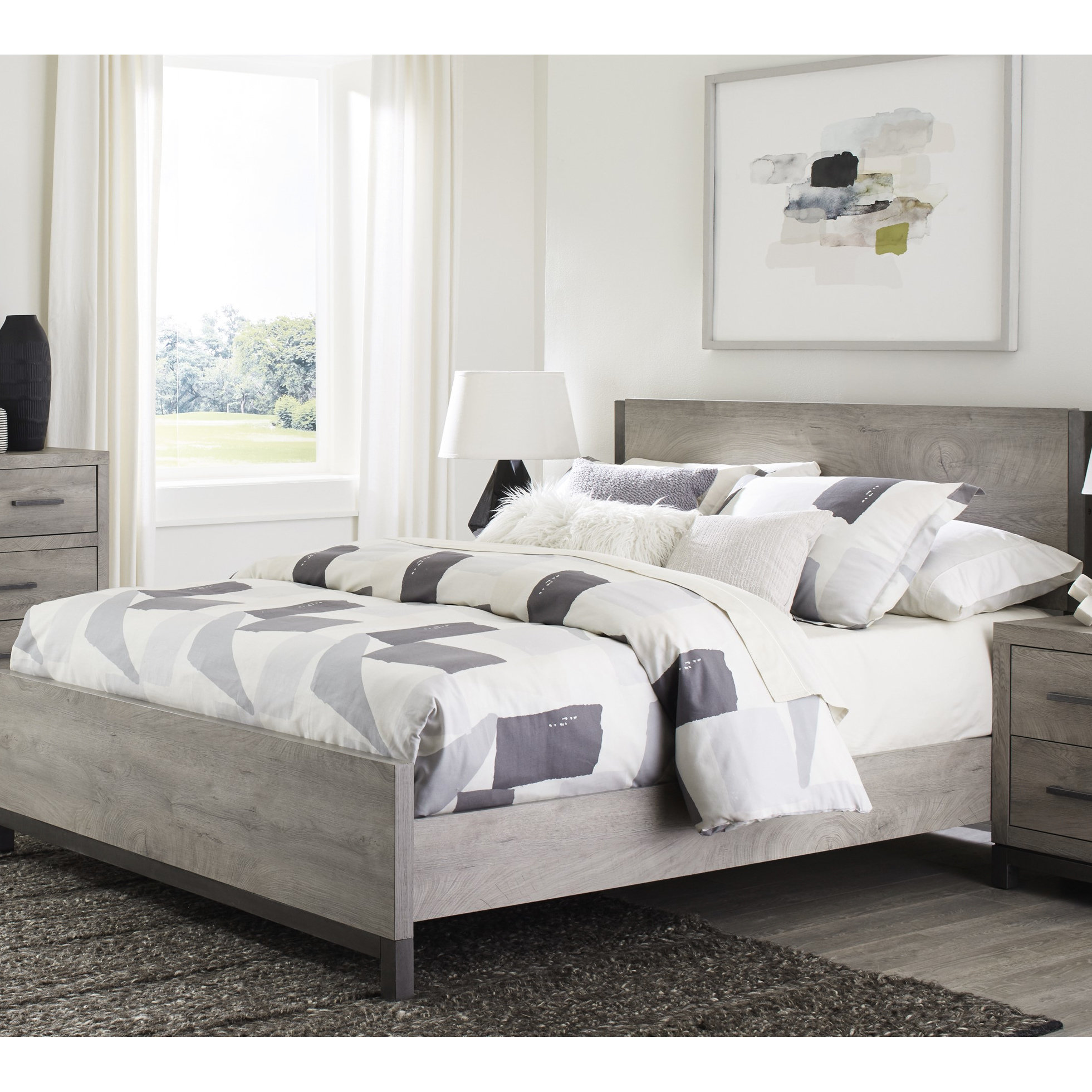 Alwyn Home Gray Board Bedroom Bed - Quality Queen Decor In Piece | Wayfair