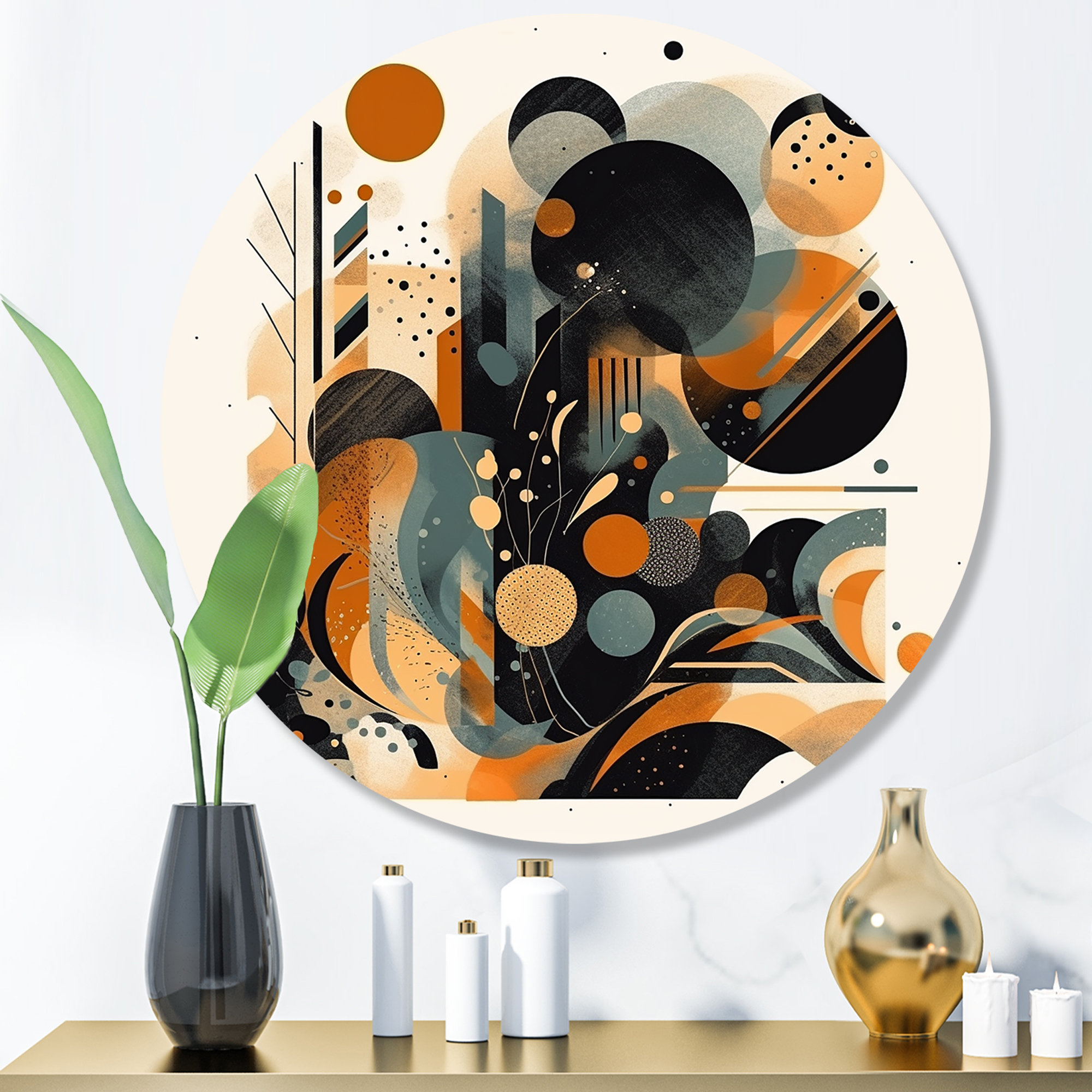 Design Art Black And Gold Minimalist Symphony - Abstract Minimalism ...