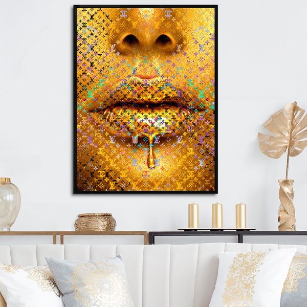 DesignArt Luscious Designer Lips III Framed On Canvas Print - Wayfair ...