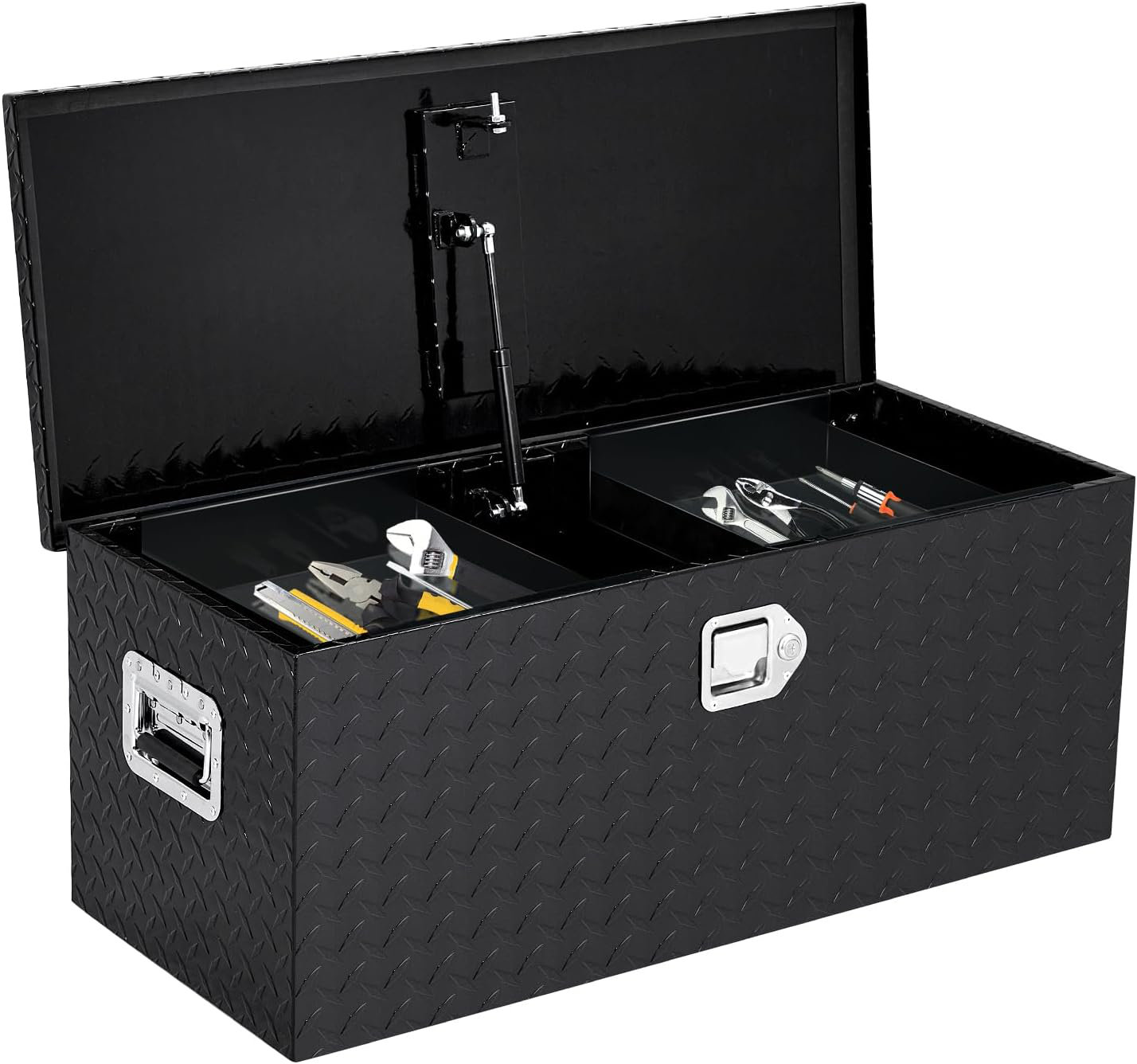 17 Stories Aluminum Diamond Plate ToolBox for Pick Up Truck RV Trailer ...