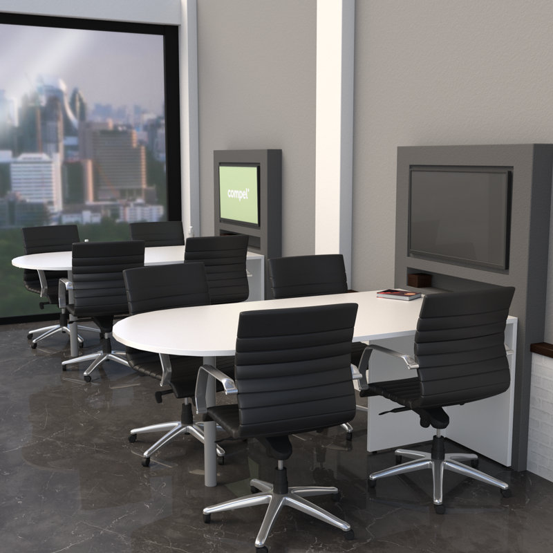 Compel Half-Round Meeting Table & Reviews | Wayfair
