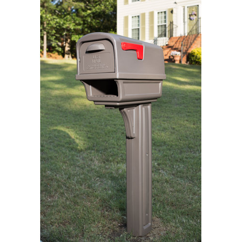 Architectural Mailboxes Gentry Plastic Post Mounted Mailbox & Reviews ...