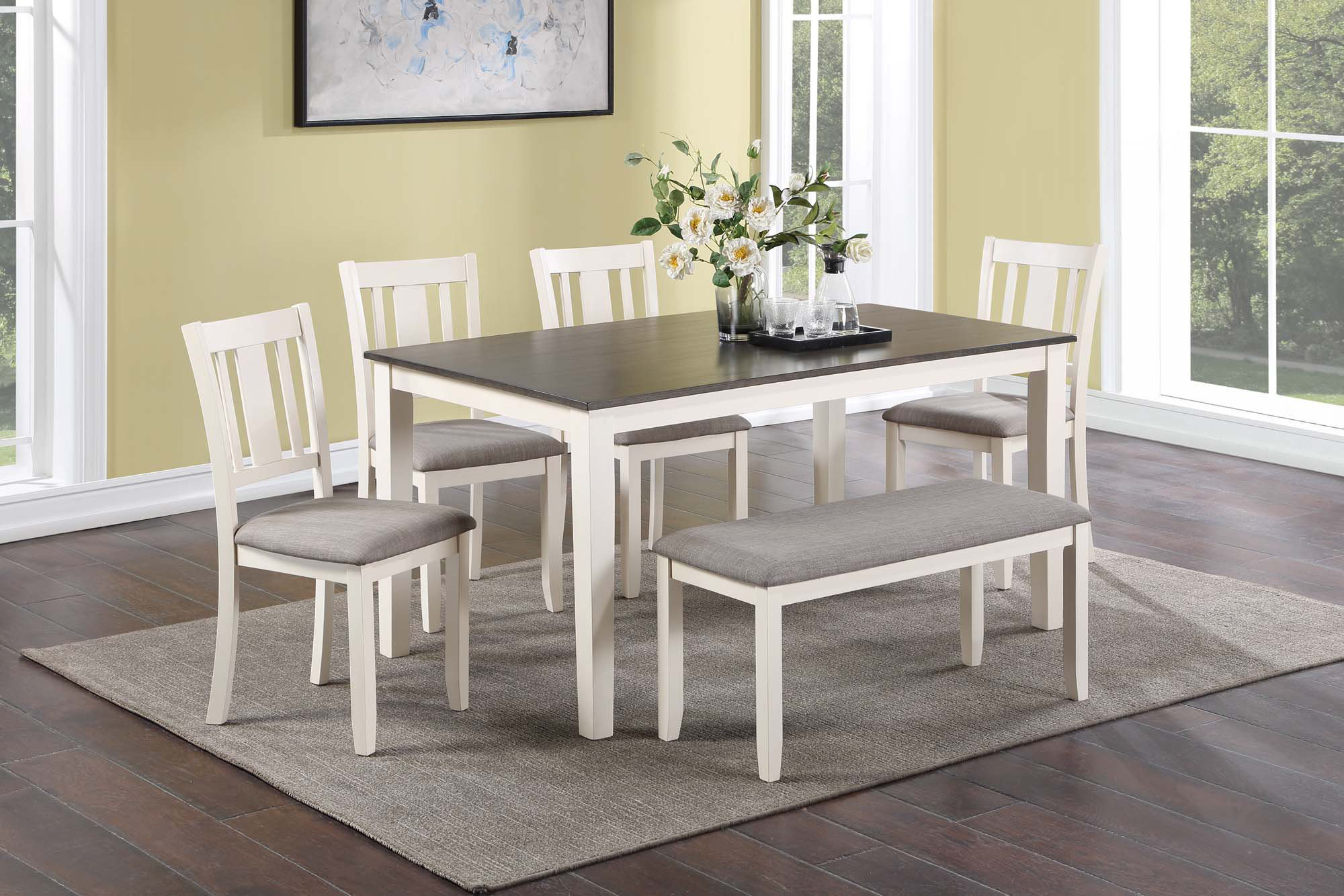 Lark Manor™ 6-Pc Dining Room Wooden Dining Set | Wayfair