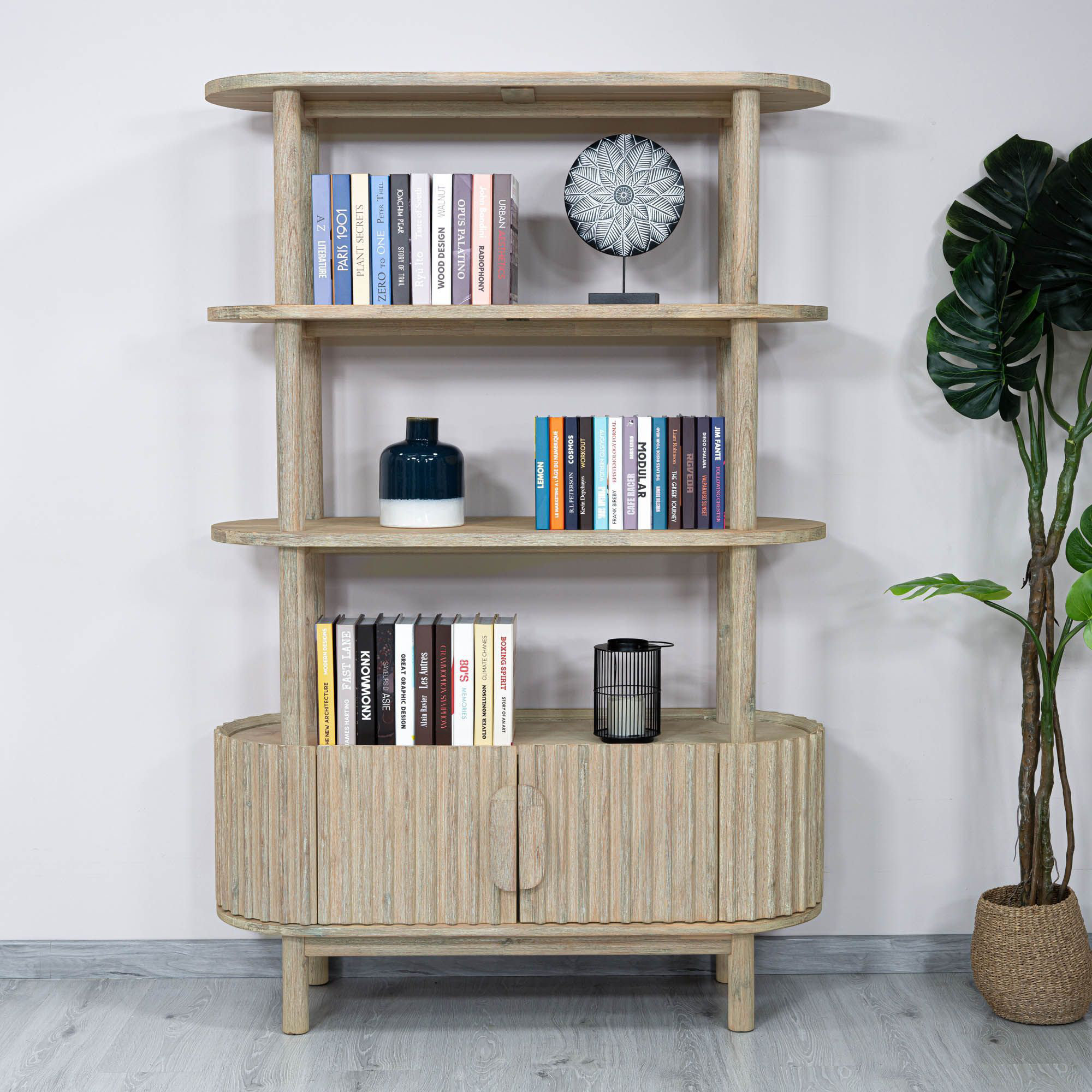 Laurel Foundry Modern Farmhouse® Haith Acacia Bookcase | Wayfair