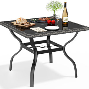 Square Patio Dining Tables You'll Love | Wayfair