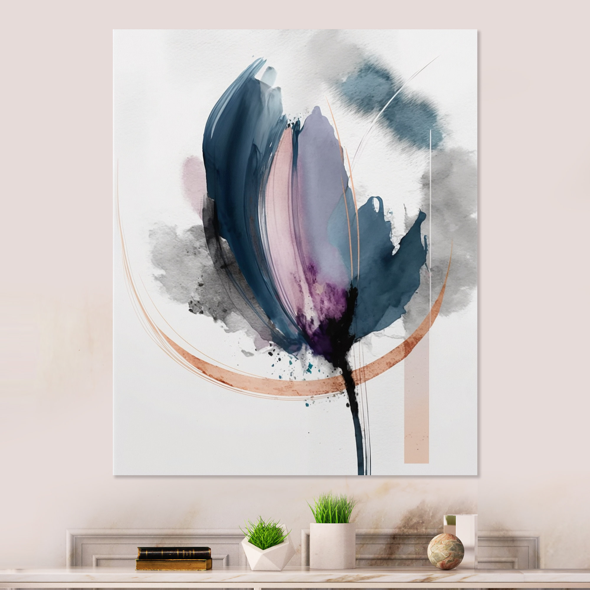 Ivy Bronx Purple Tulip Delight - Leaves Metal Wall Art - Wayfair Canada