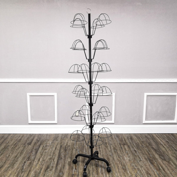 Rebrilliant 6-Tier 24 Hat Rotating Hat Display Rack Free Standing ...