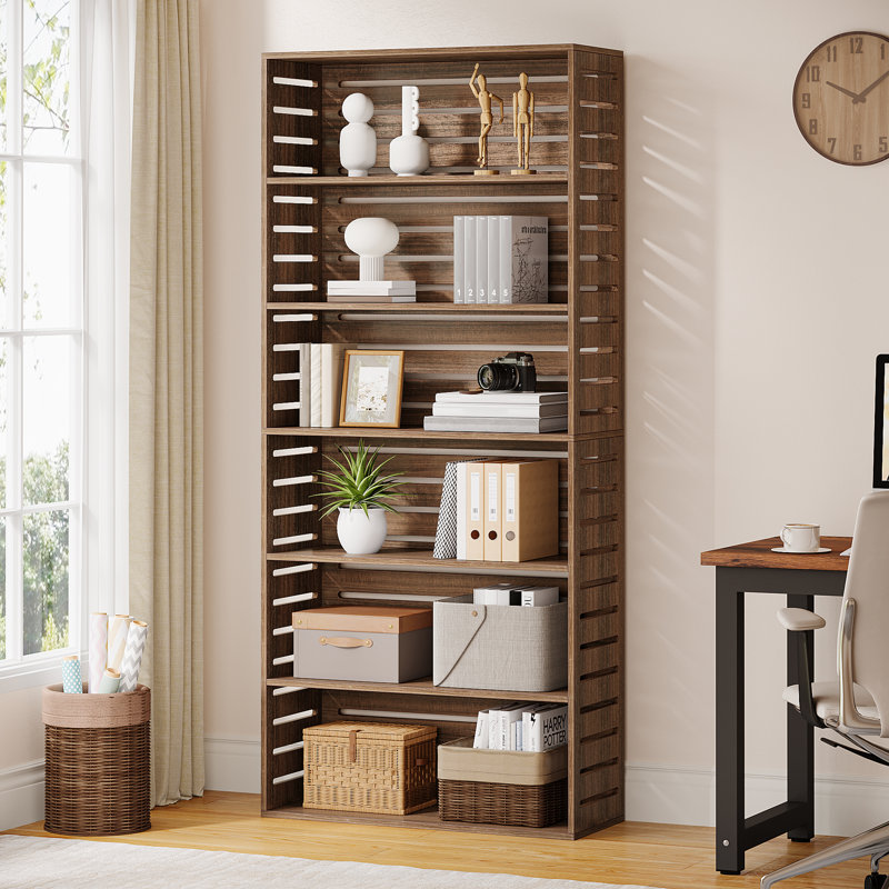 Millwood Pines 6-tier Bookcase, 71-inch Tall Bookshelf | Wayfair