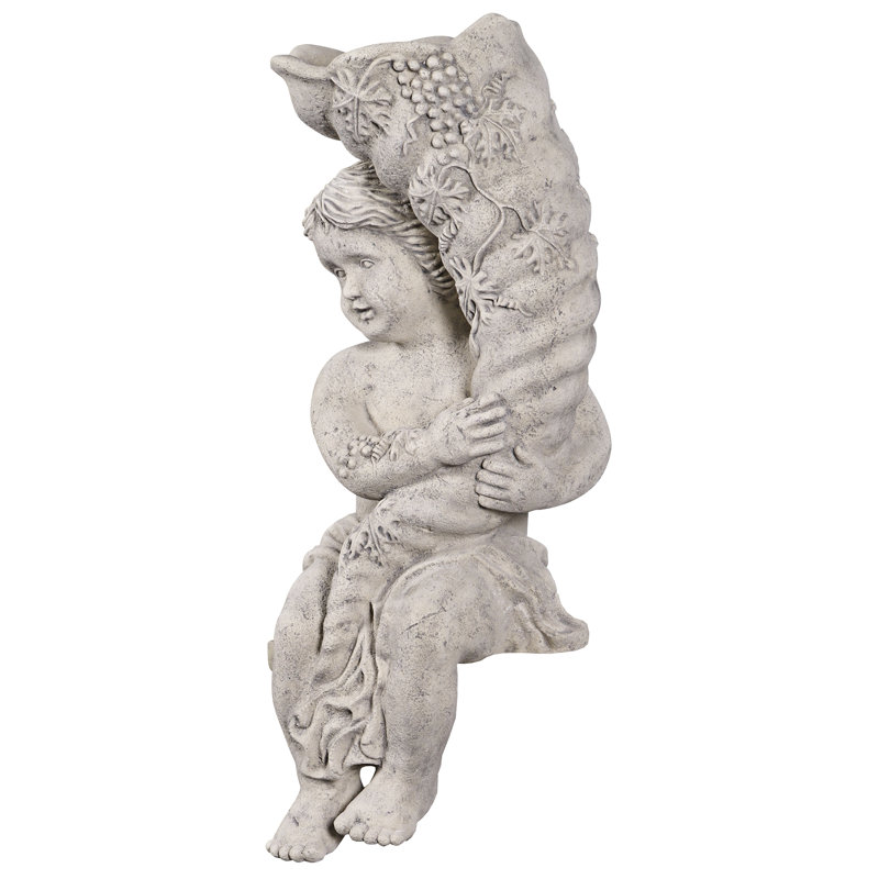 Design Toscano Baby Zeus with The Horn of Plenty Garden Statue | Wayfair