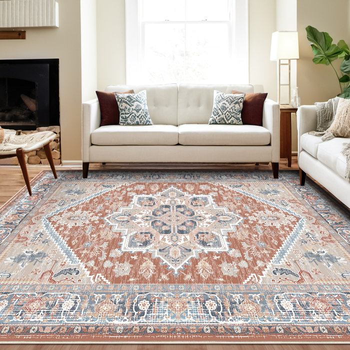 Bungalow Rose Area Rugs Indoor Non-Slip Machine Washable Rugs Soft Low ...