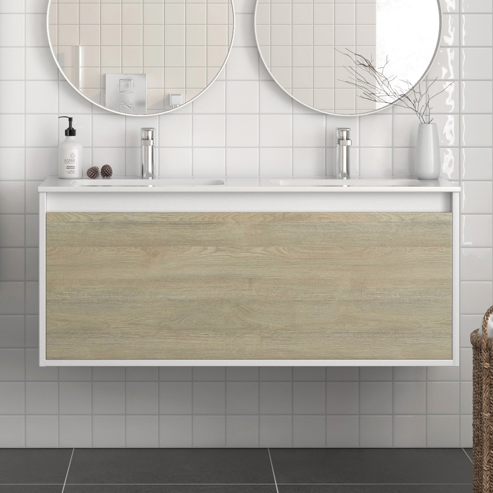 Latitude Run® Ludden 48'' Single Bathroom Vanity with Ceramic Top | Wayfair