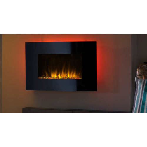 Dimplex Artesia ART20 Curved Wall Fire wall mounted with remote, 82.5cm ...